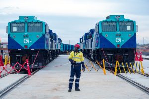 First Four Locomotives for the Simandou Project Arrive in Guinea - SimFer